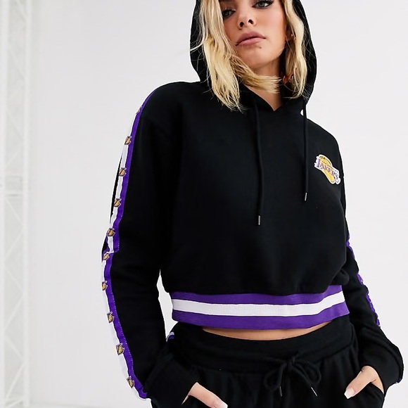 NBA | Sweaters | Nba Lakers Logo Hoodie With Tape Side Arms From Asos ...